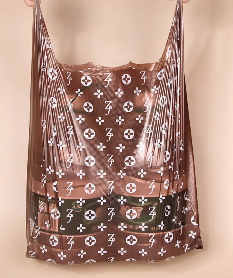 Large Size Thickened Household Plastic Garbage Bags Vest Type with Old ...