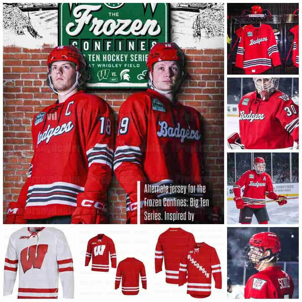 Hot Wisconsin Badgers Hockey Jersey 2025 Owen... From Superhonestjersey ...
