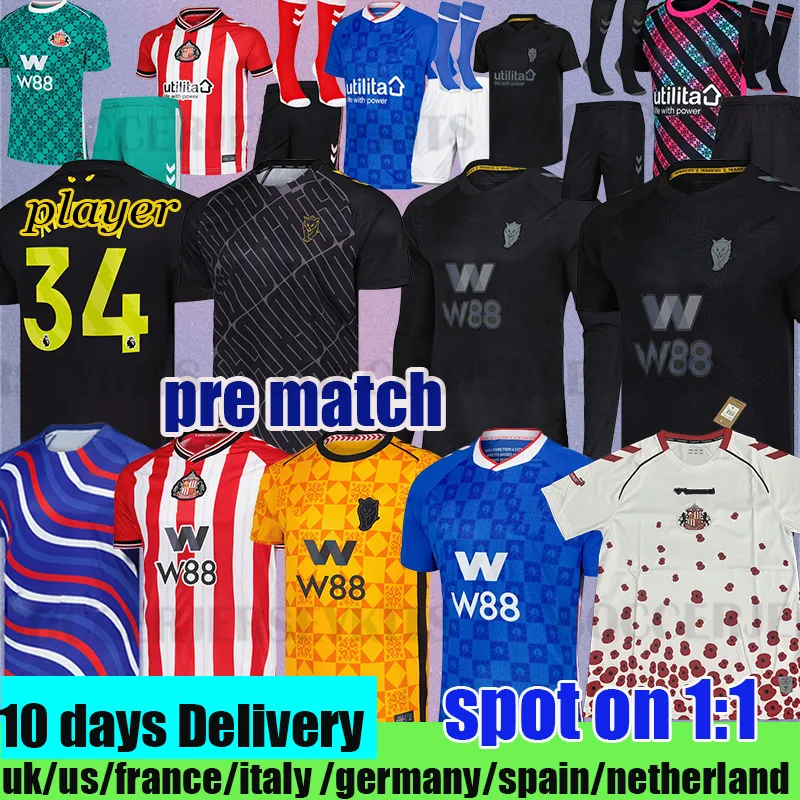 XH A K A Sunderland Football Shirts 25 26 Black Cats Blackout Kits ...