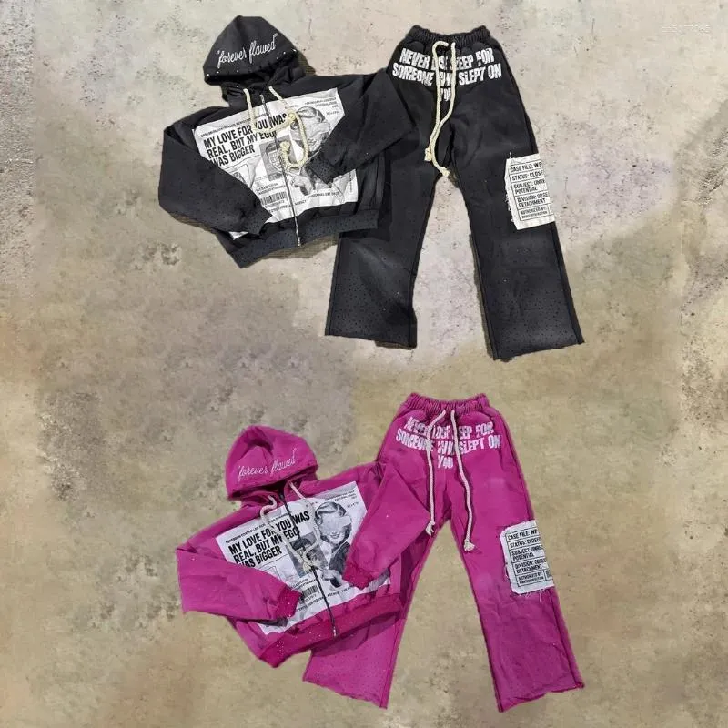 Forever Flawed Vintage Patchwork Hoodrich Kraze Tracksuit Zip Up Hoodie ...
