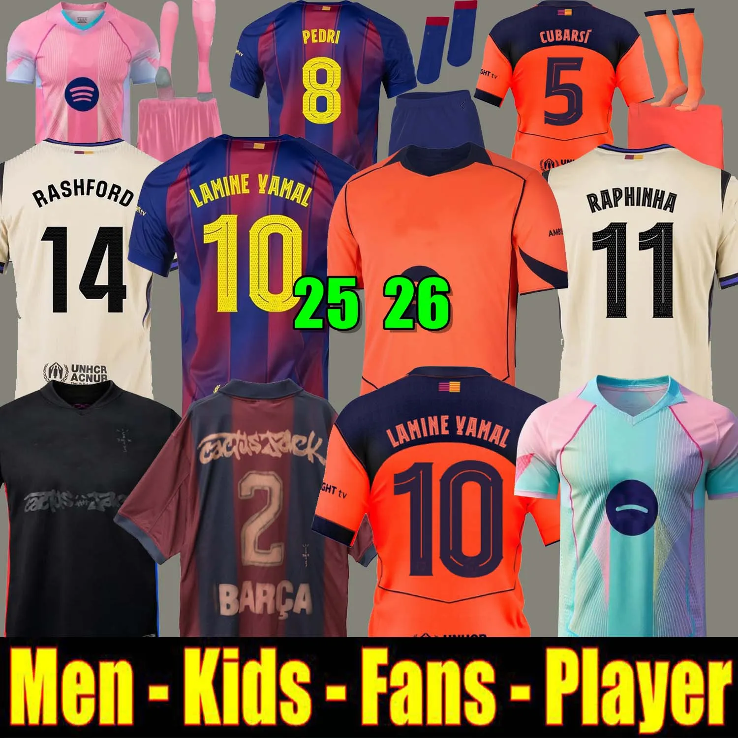 Soccer Jerseys: Lewandowski, Pedri, Gavi, Yamal Style Football Shirt ...