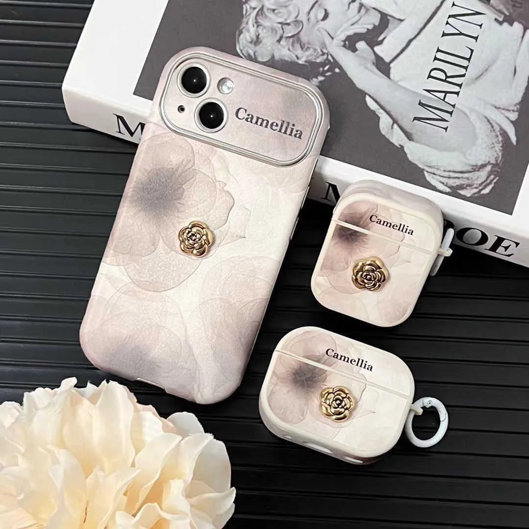 3D Camellia AirPods 3 Case White Protective Cover For Apple Wireless ...