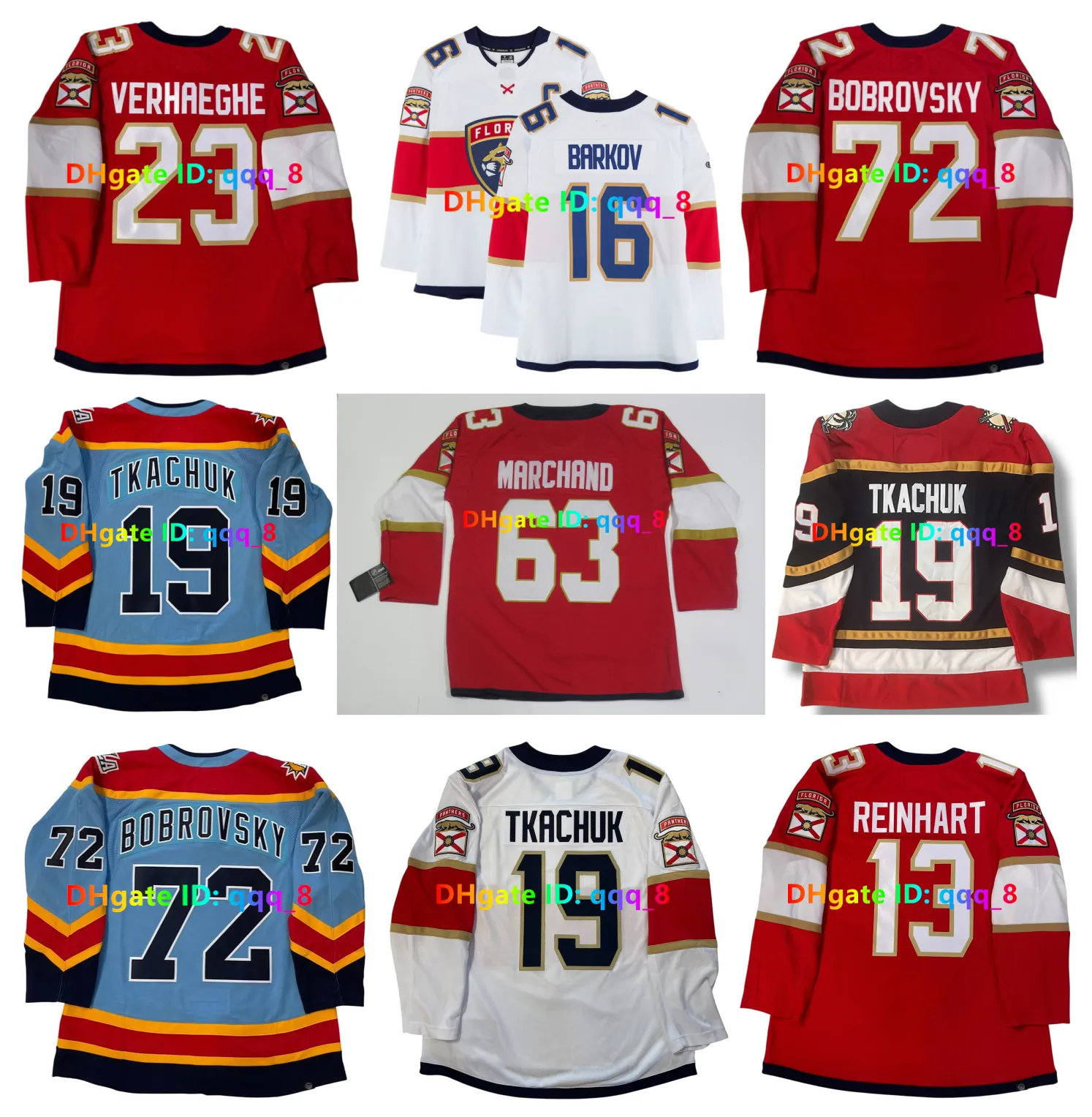 2022 Reverse Retro Matthew Tkachuk Panthers Jerseys Aleksander Barkov ...