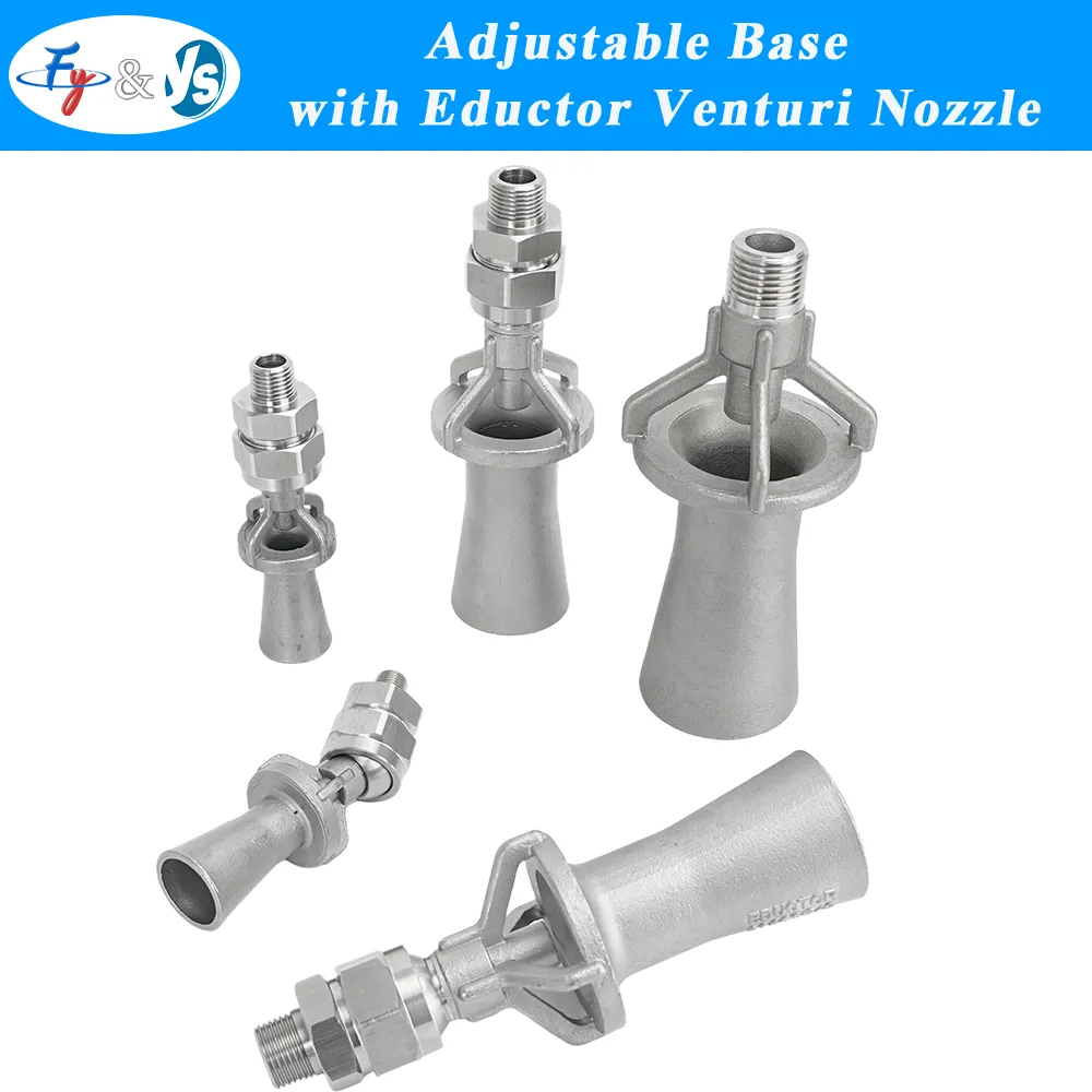 316 Stainless Steel Eductor Nozzle With 45° Adjustable Ball Base Tank ...