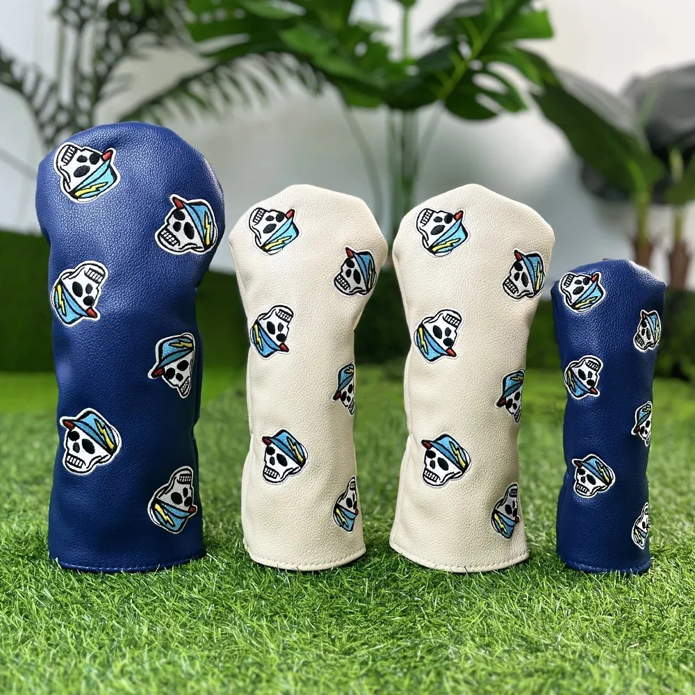 Lightning Skull Golf Club Head Covers Hybrid, Driver, Fairway Wood ...