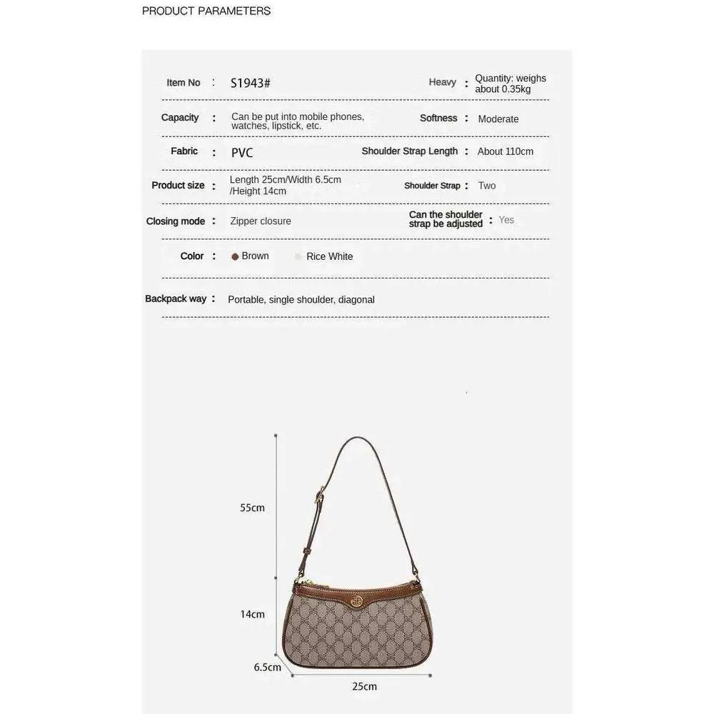 Designer Luxury Retro Armpit Bag, High-End Fashionable Shoulder and ...