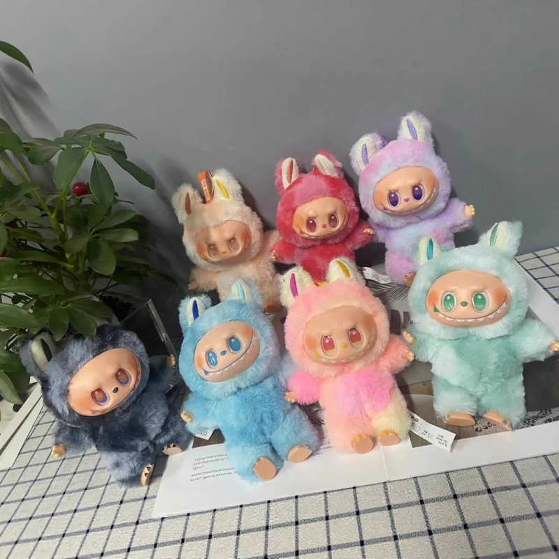 Labubu Front High Energy Plush Unicorn Soft Toy Gradient Color Blind ...