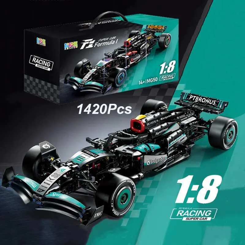 Z250821 Formula 1 Racing Building Blocks Set Classic F1 Sports Car ...