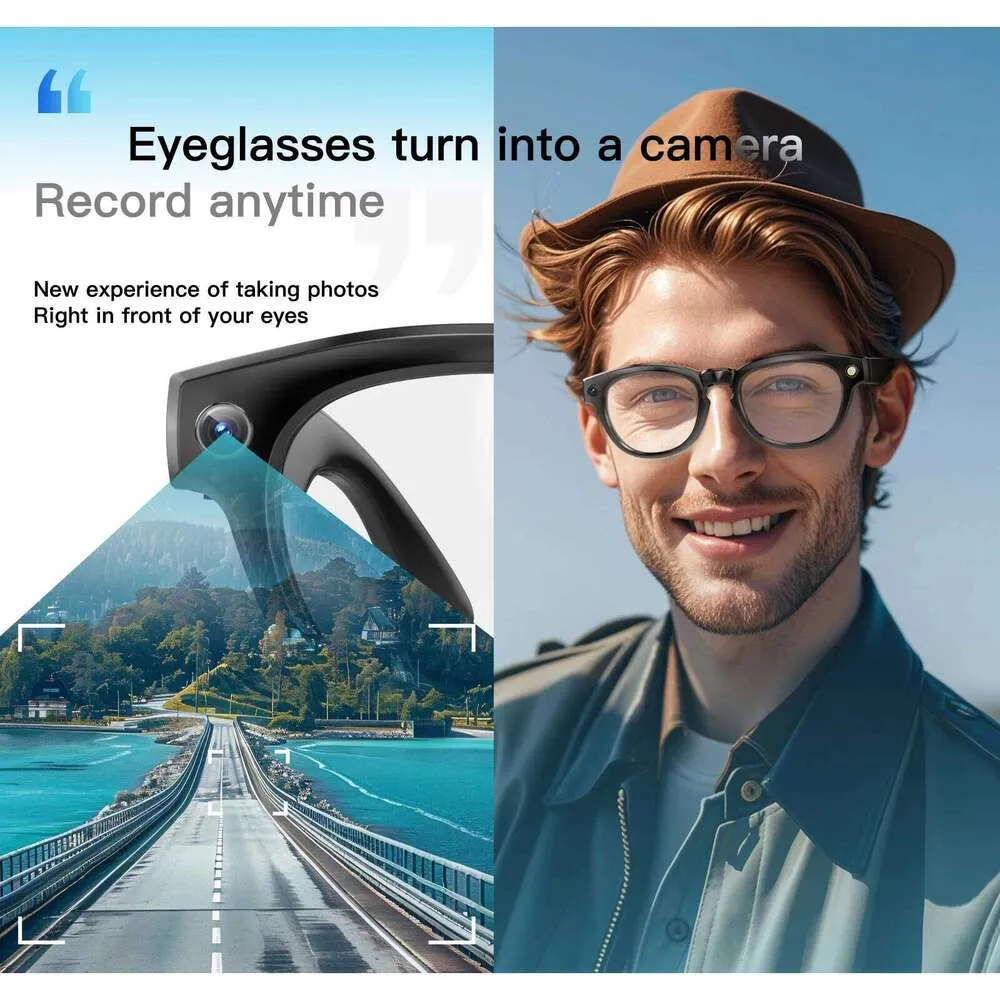 Meta Smart Recording Glasses AI Camera Bluetooth Call 260mAh Battery ...