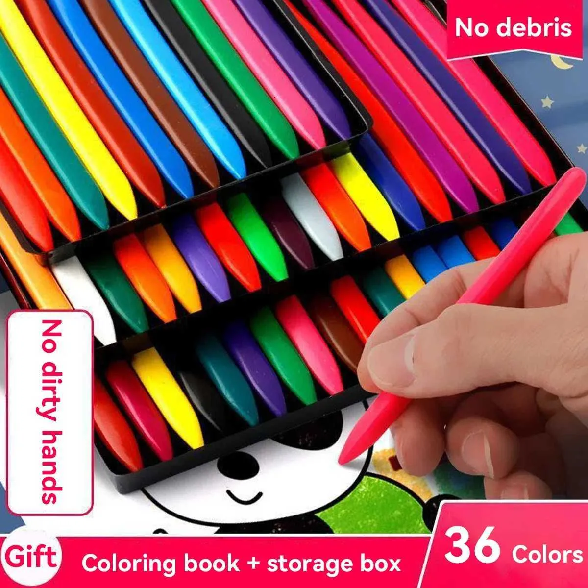 Hand Washable Multi Color Plastic Triangle Washable Crayons Bulk For ...