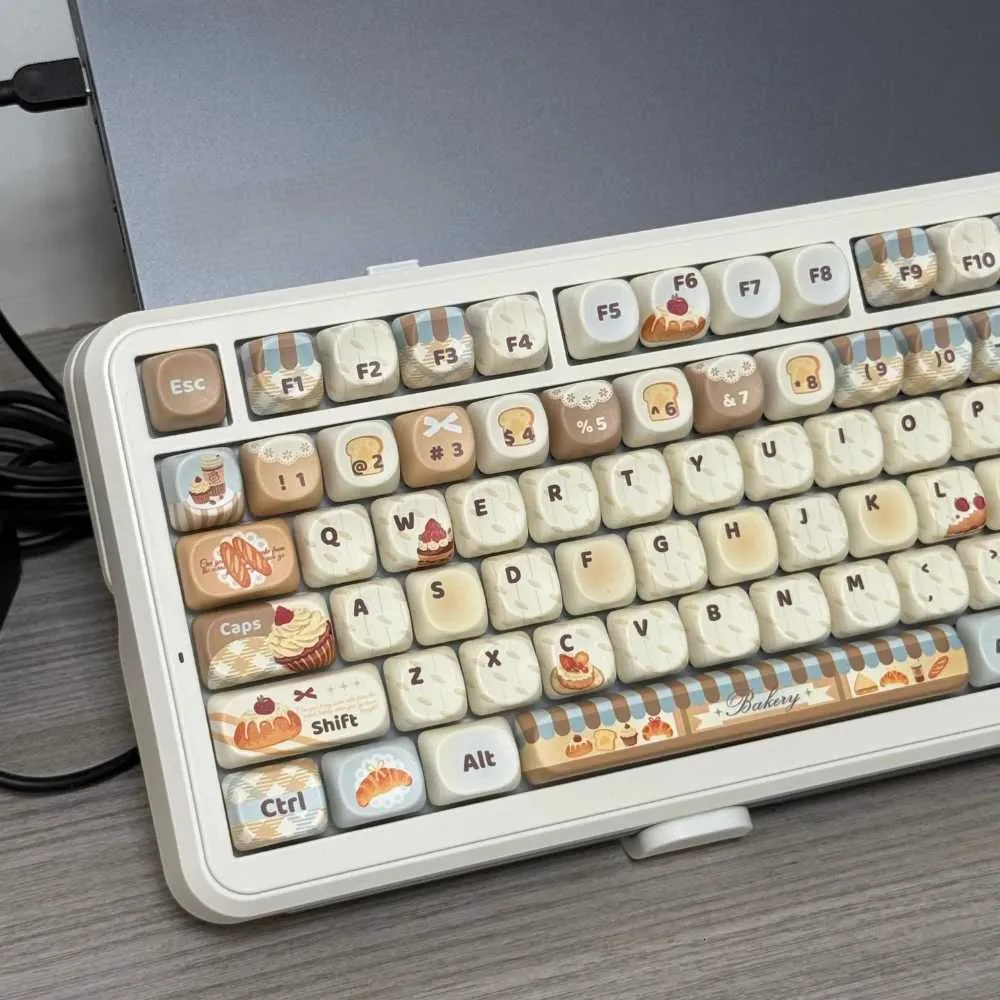 Cute Coffee Roasting House Theme Full Keyboard Keycaps Set SOA Cherry ...