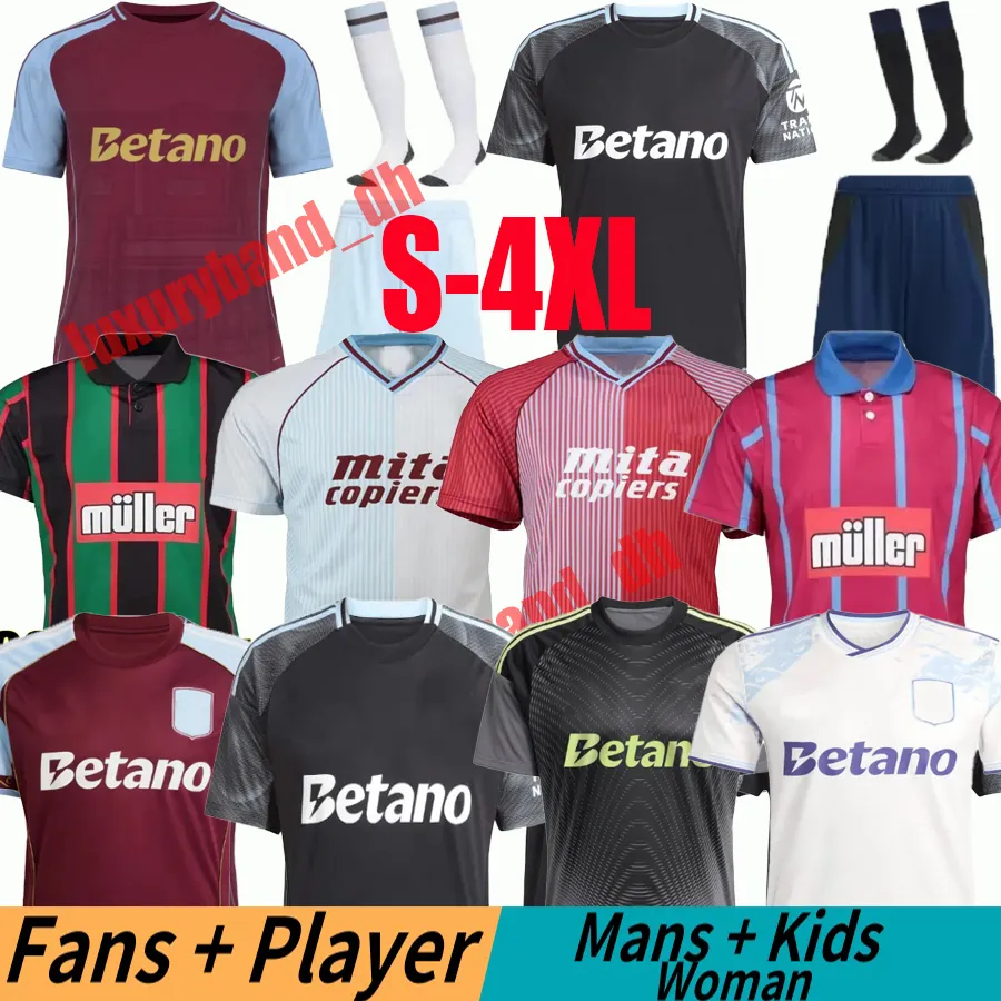 Aston 2025 2026 Vilas Anniversary Kit WATKINS 25 26 Soccer Jerseys ...