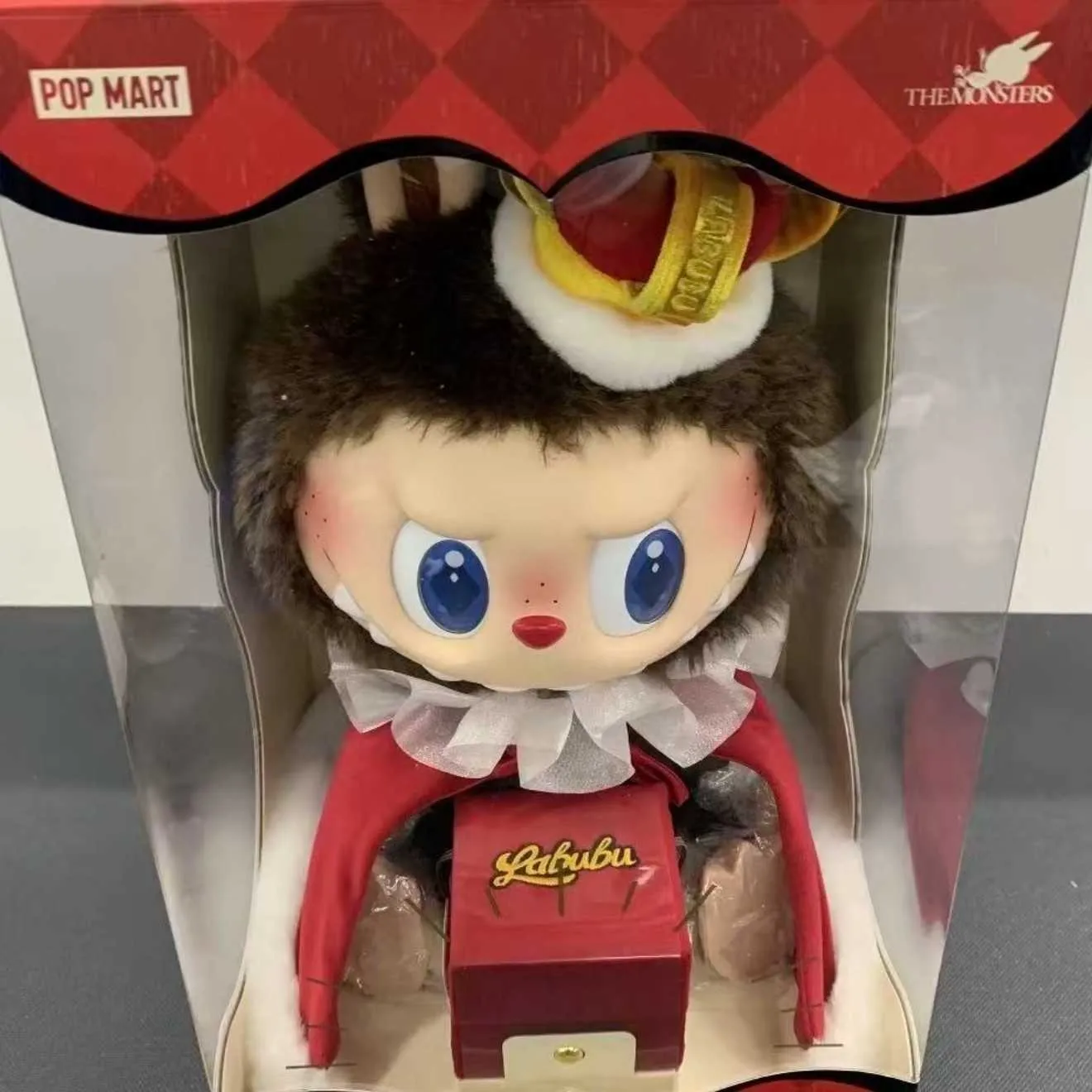 Labubu Chinese Chess Adventure 15 in 38 cm King Plush Doll with Resin ...