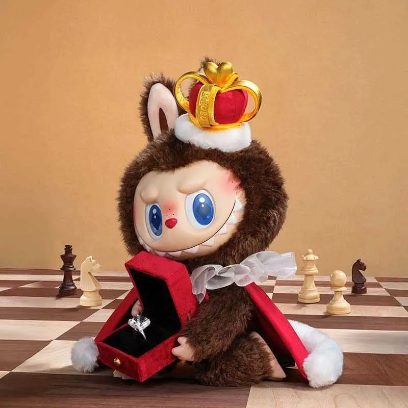 Labubu Chinese Chess Adventure 15 in 38 cm King Plush Doll with Resin ...