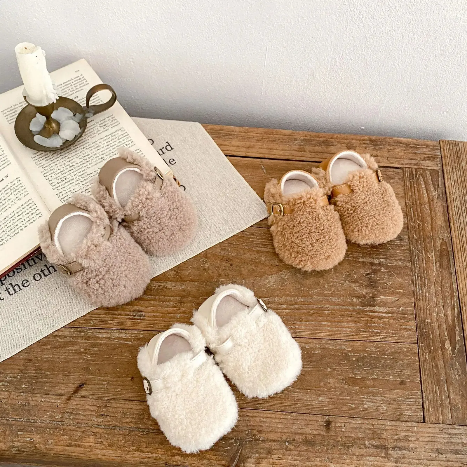 HoneyCherry Winter Baby Warm Shoes, Soft Rubber Soles, 0-1 Year Old ...