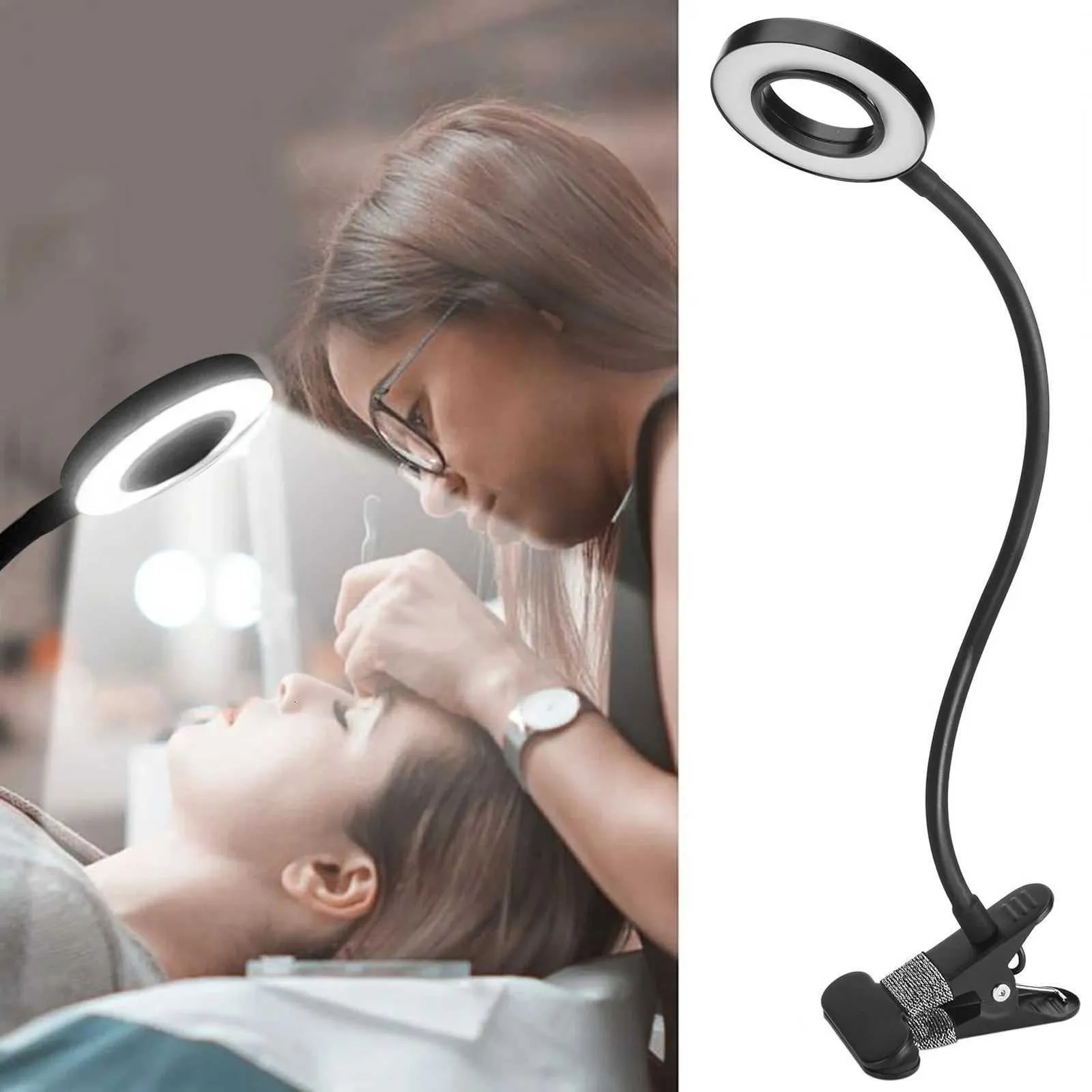 B Bendable LED Clip On Makeup Table Lamp For Tattoo, Nail Art, Reading ...