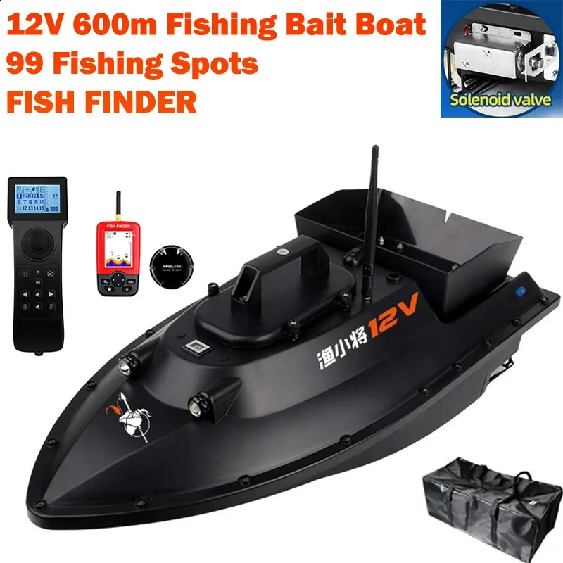 Remote Control Bait Boat With Fish Finder 12V GPS, 3.5kg/7.7lb Load ...