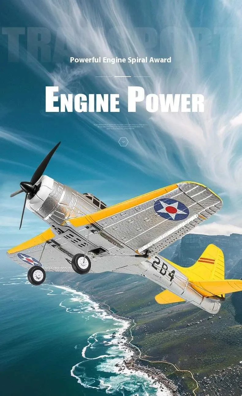 QF012 Four-Channel RC Plane SBD Bomber Brushless Motor Fixed-Wing ...