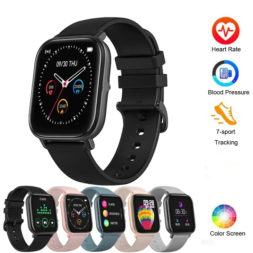 Wireless Charging Smartwatch With Interchangeable Straps & Touch Screen ...