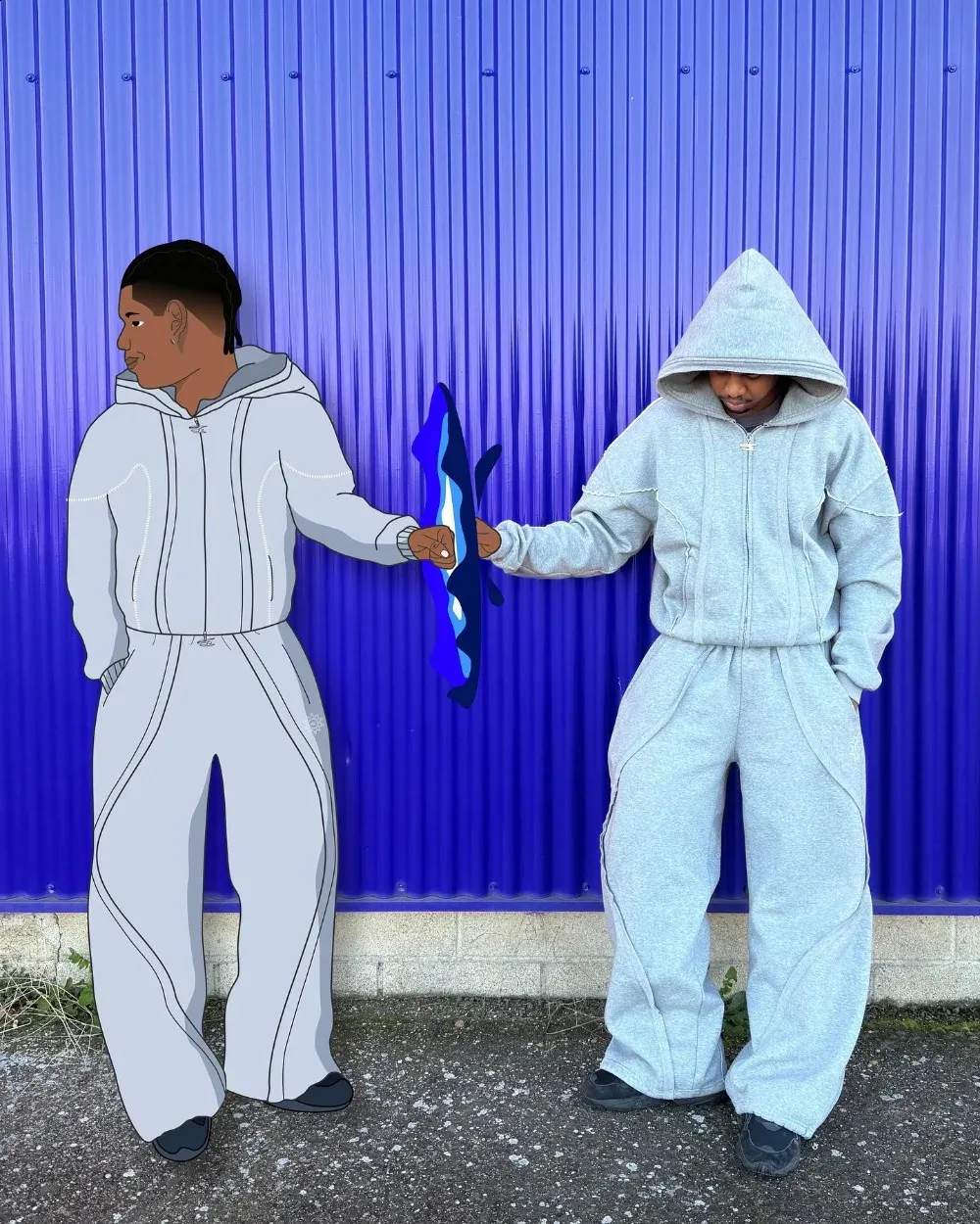 Y2k Tracksuit for Men, Solid Color Harajuku Embroidery Pattern, Men's ...