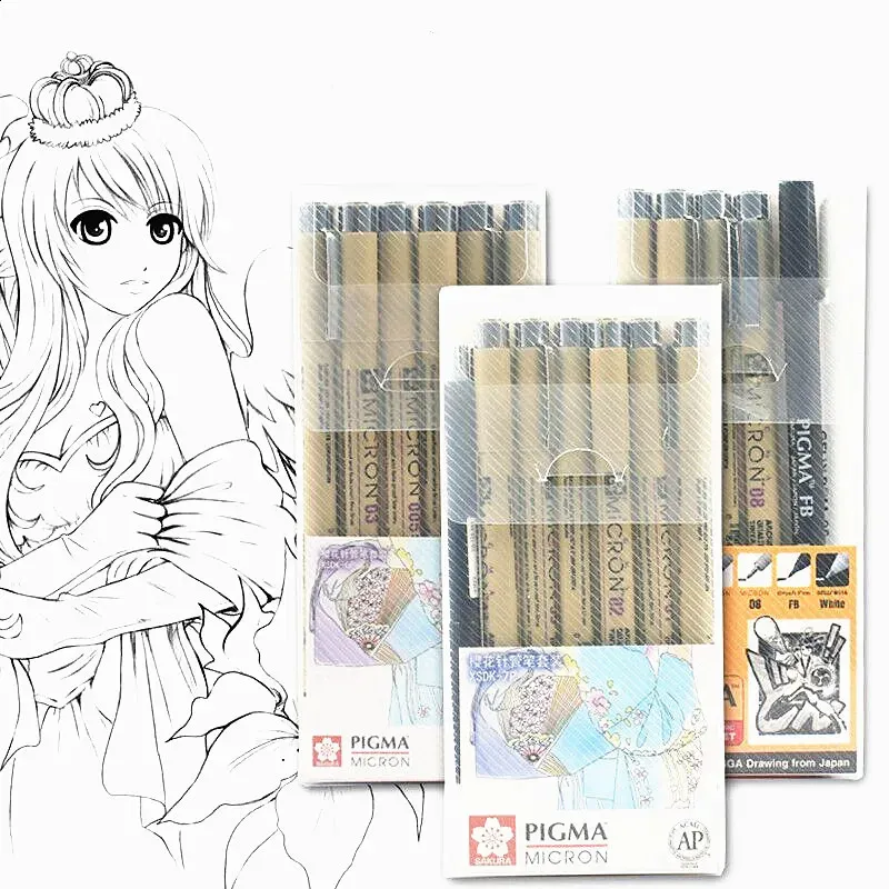 Pigment Liner Micron Pen Set Fine Tip Fineliner... From Topwang08, $6. ...