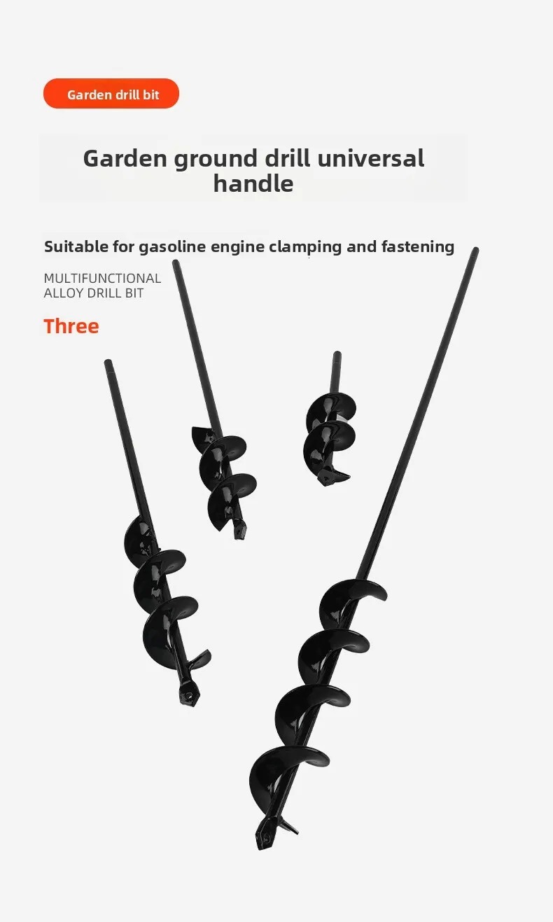 Soil Auger: Garden Vegetable Patch Digging Tool, Spiral Rod Twist Drill ...