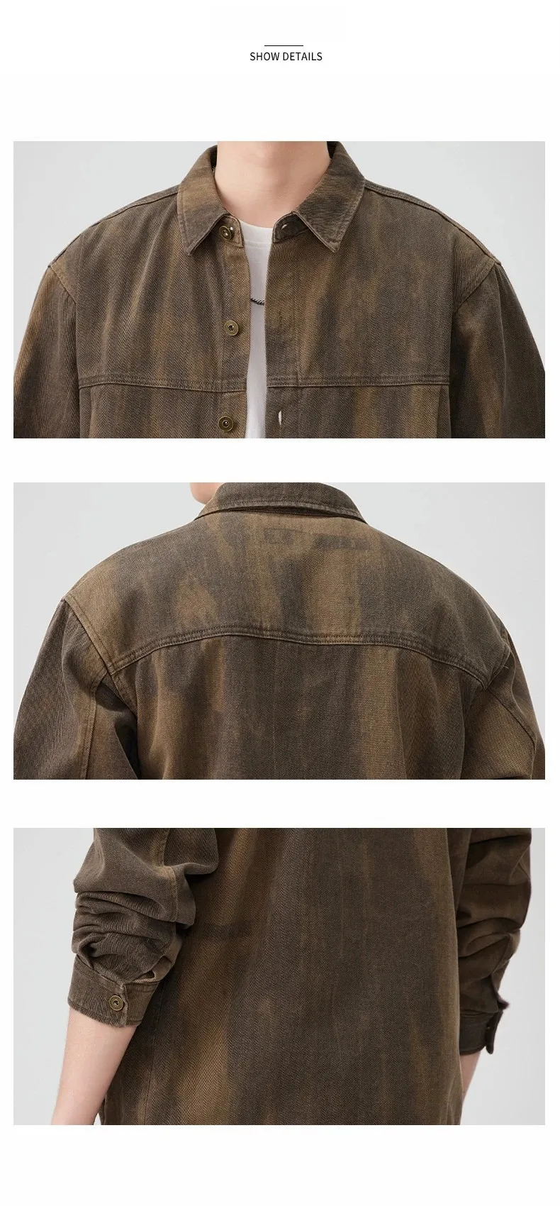 Mens Suede Jacket with Fur Collar Casual Business Outerwear Lapel ...