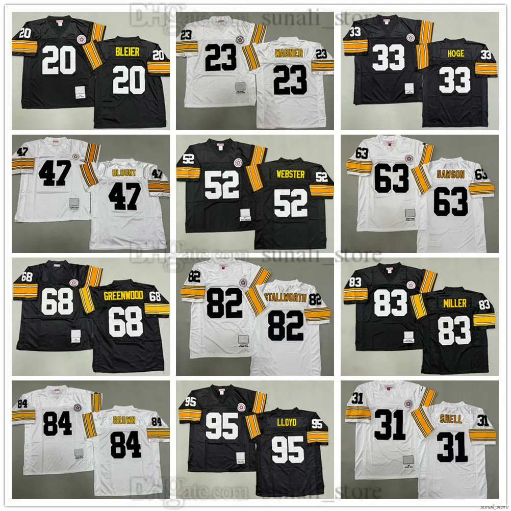 Rocky Bleier Jersey Mike Wagner Donnie Shell Mel Blount Webster ...