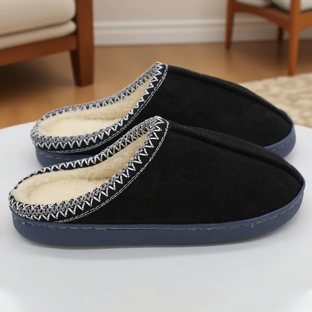 Brand Cotton Plush Slippers For Men And Women Indoor Warm Comfortable ...