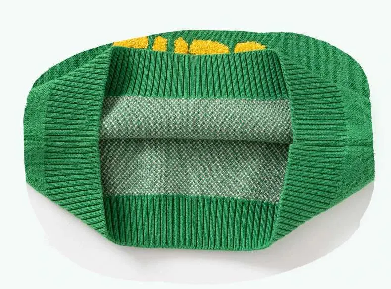 Autumn Winter Kids Baby Boy Knitwear Dog Knitted Striped Sleeves ...