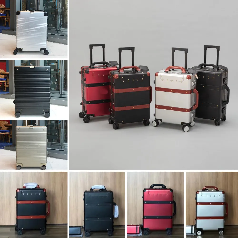 Premium Carbon Fiber 26 Inch Spinner Luggage Wheel Suitcase With ...