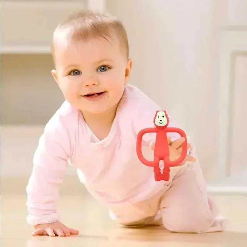 BPA Free Silicone Teether - Lion Shaped Teething Toy for Newborns and ...