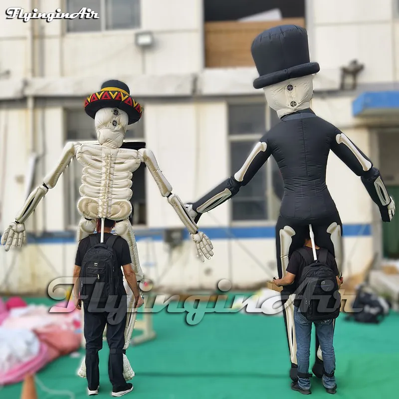 Controllable Inflatable Skeleton Puppet Costume for Halloween Carnival ...