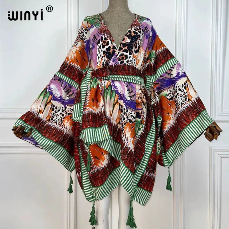 Winyi Africa Summer Women's Cardigan Stitch Robe Cocktail Sexy Boho ...