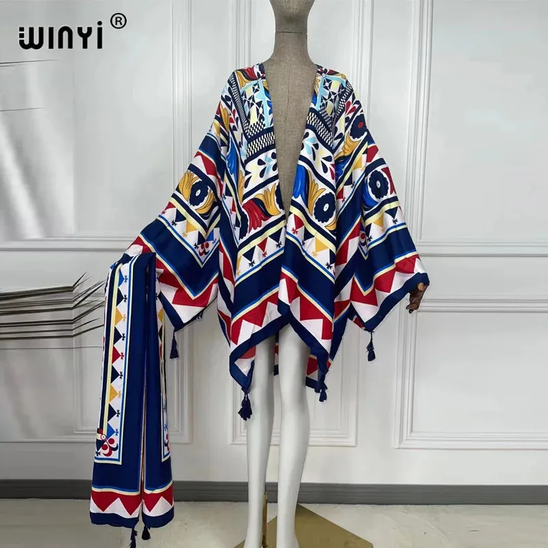 Winyi Africa Summer Women's Cardigan Stitch Robe Cocktail Sexy Boho ...