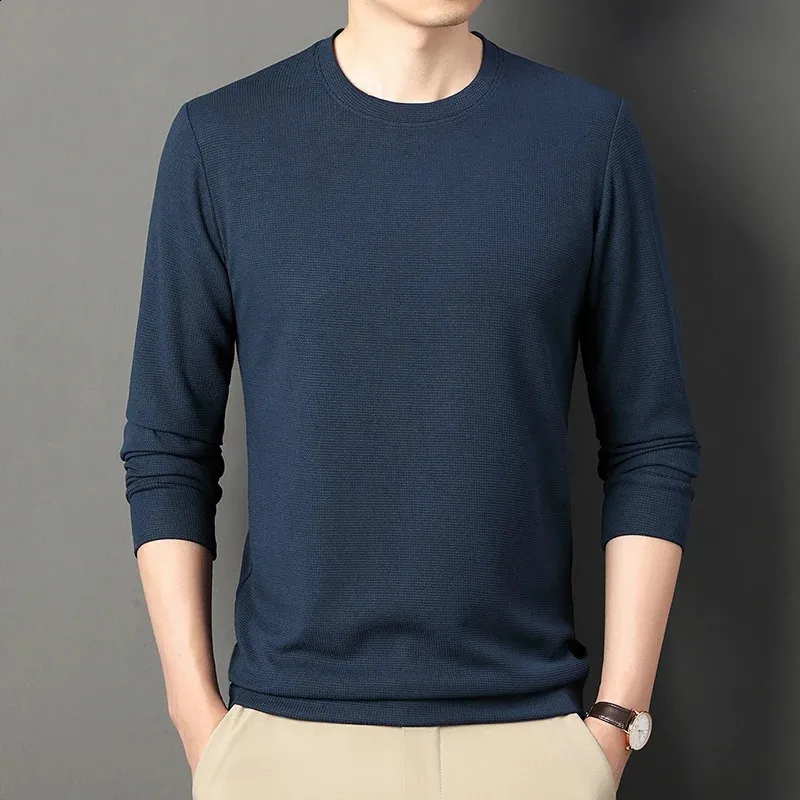Men's Long-Sleeved Sweatshirt: Casual Breathable Business T-Shirt ...