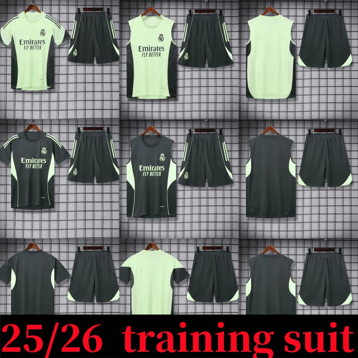 Madrid Training Kit Soccer Jersey 2025/26: Mbappe, Bellingham, Vini Jr ...