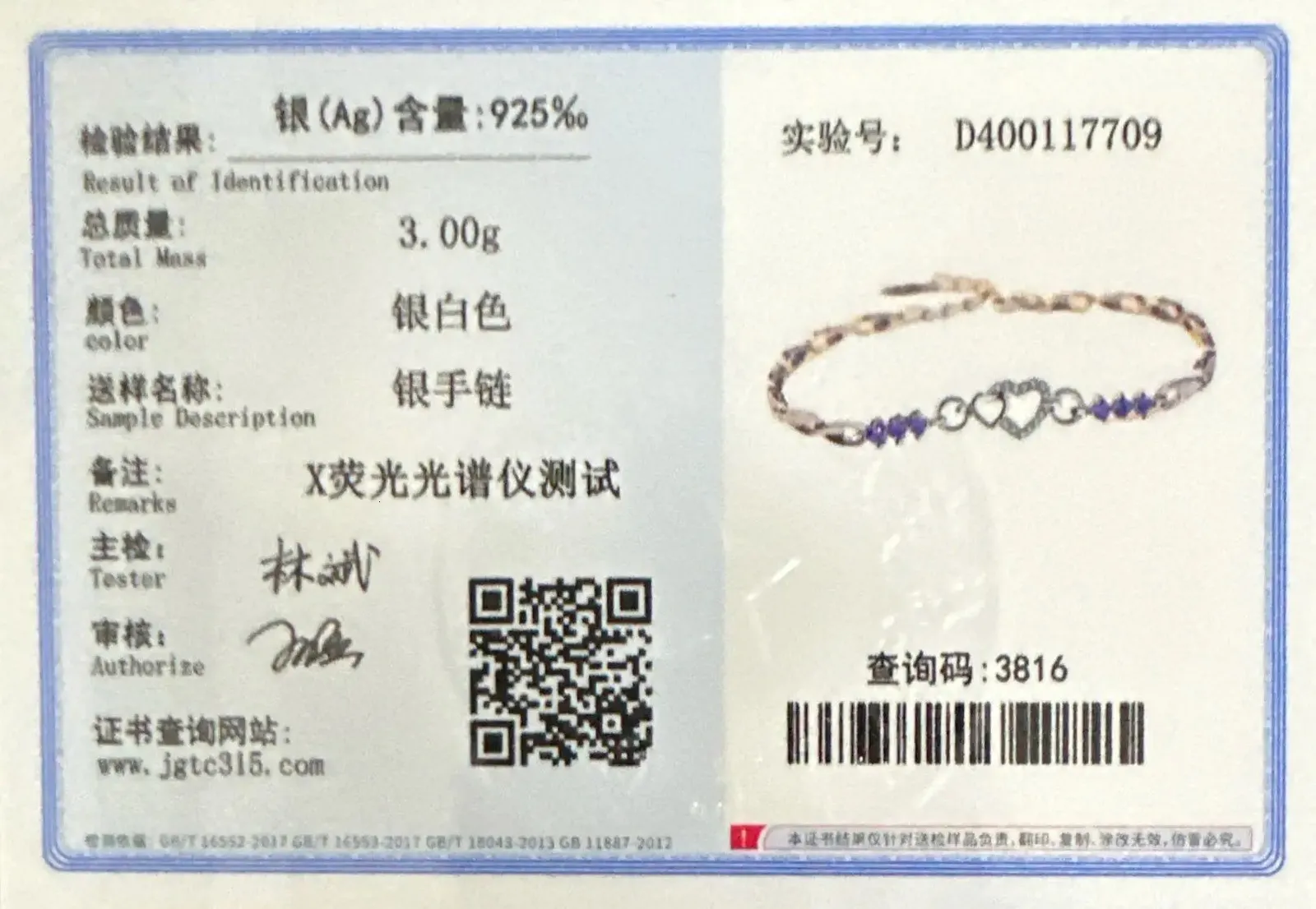 925 Sterling Silver Bracelet with Purple Crystal Zircon Heart Charm for ...