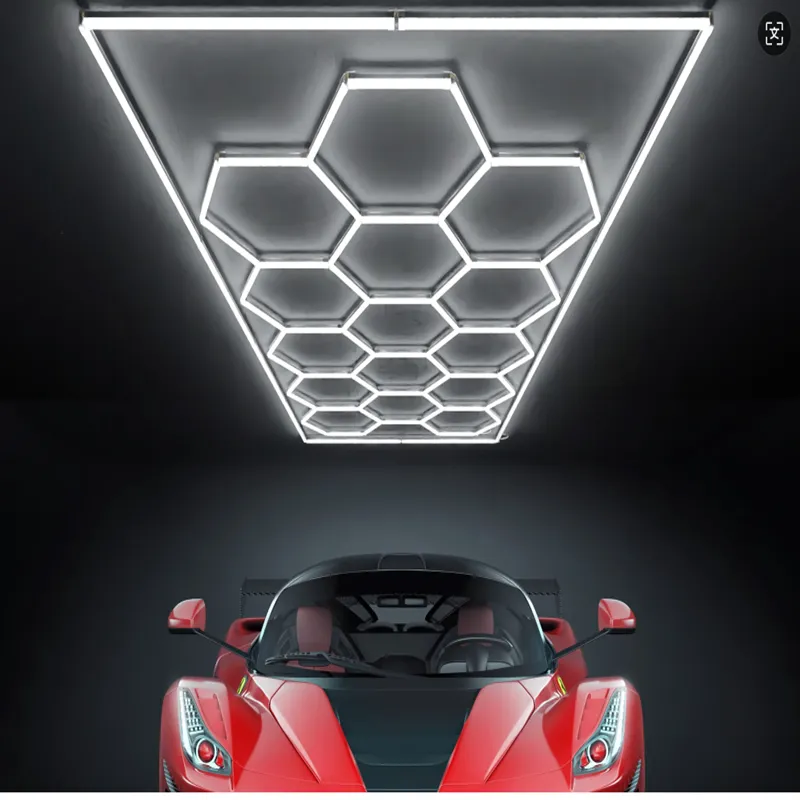 LED Hexagon Led Ceiling Light With Hexagonal Honeycomb Design For ...