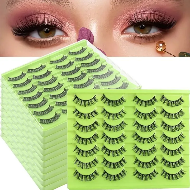 Multilayer Mink False Eyelashes Extensions Wispy Soft Lightweight ...