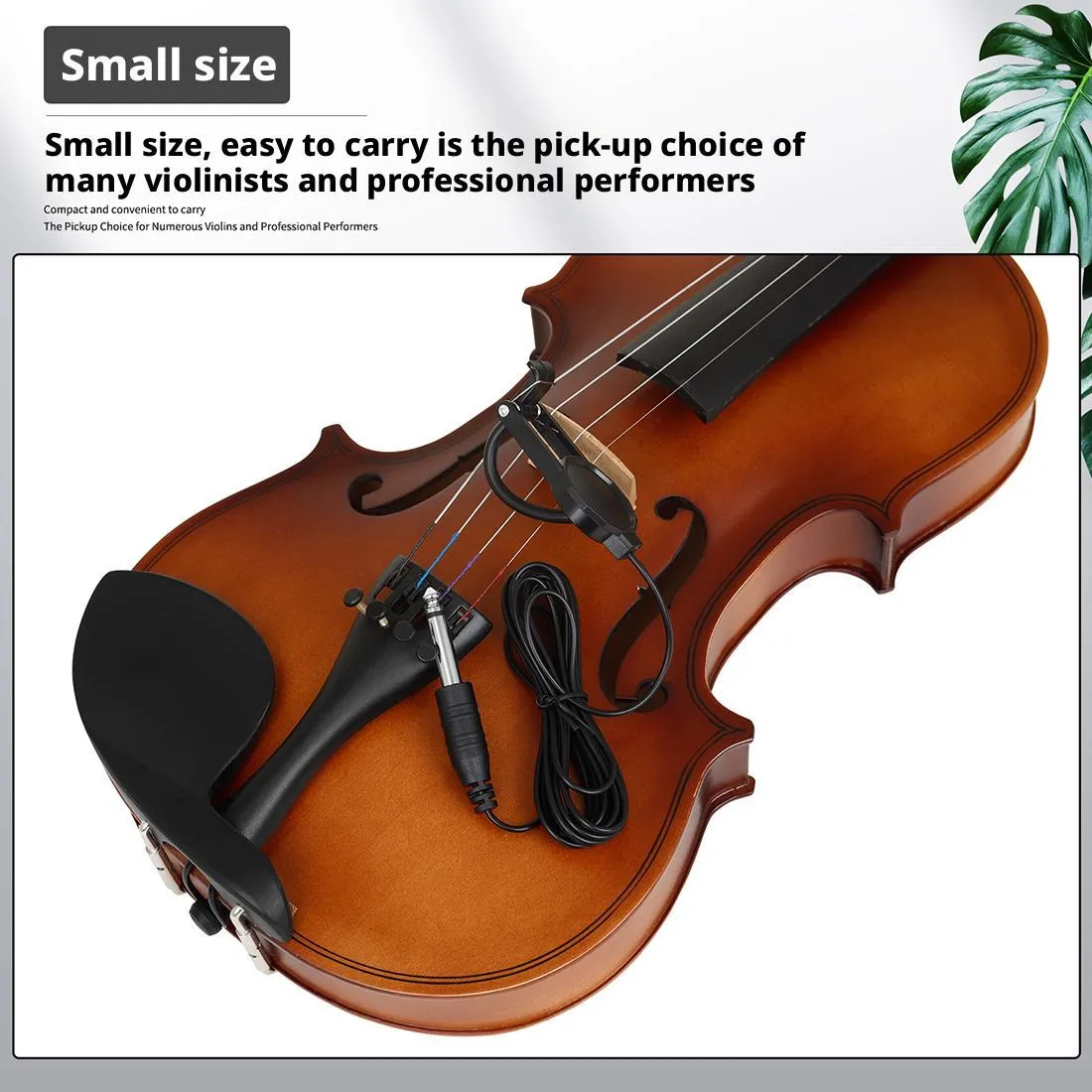 IRIN BS-160 Professional Violin Soundhole Pickup Black Matte Finish ...