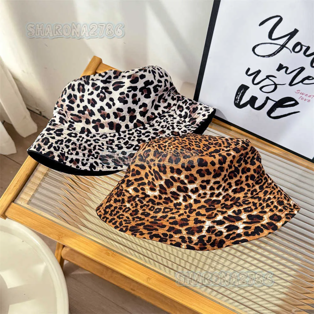 Spring And Summer Colorful Leopard Print Fisherman Hat Unisex ...