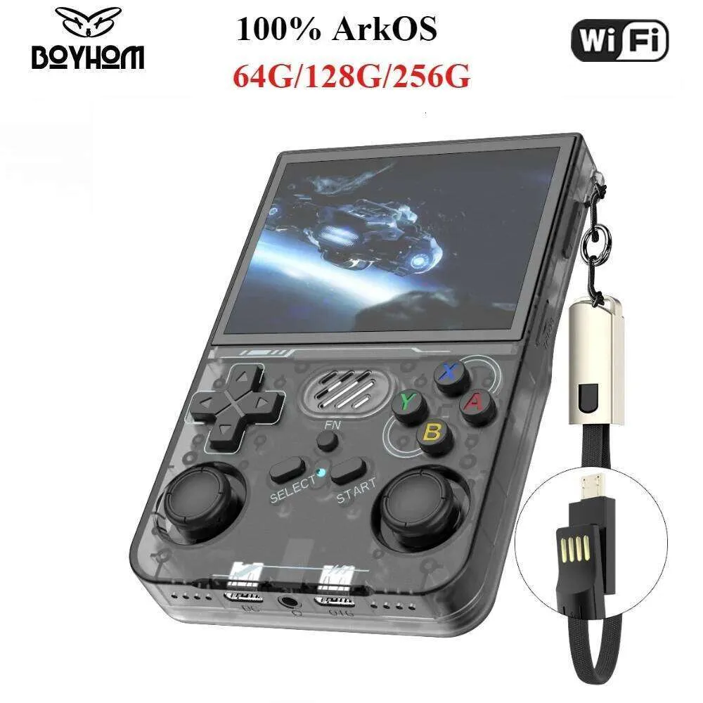 Game Console R36s Retro Handheld System 5.0 Inch IPS Screen 4GB Memory ...