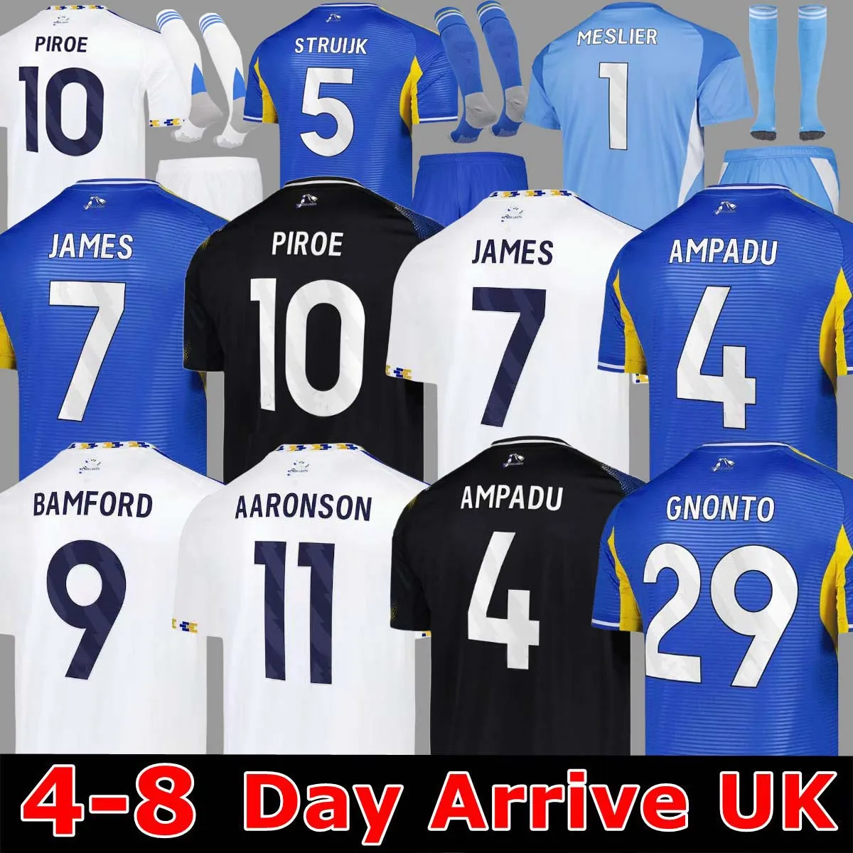 2025/2026 Soccer Jerseys: Ampadu, Llorente, Struijk, Piroe, Aaronson ...