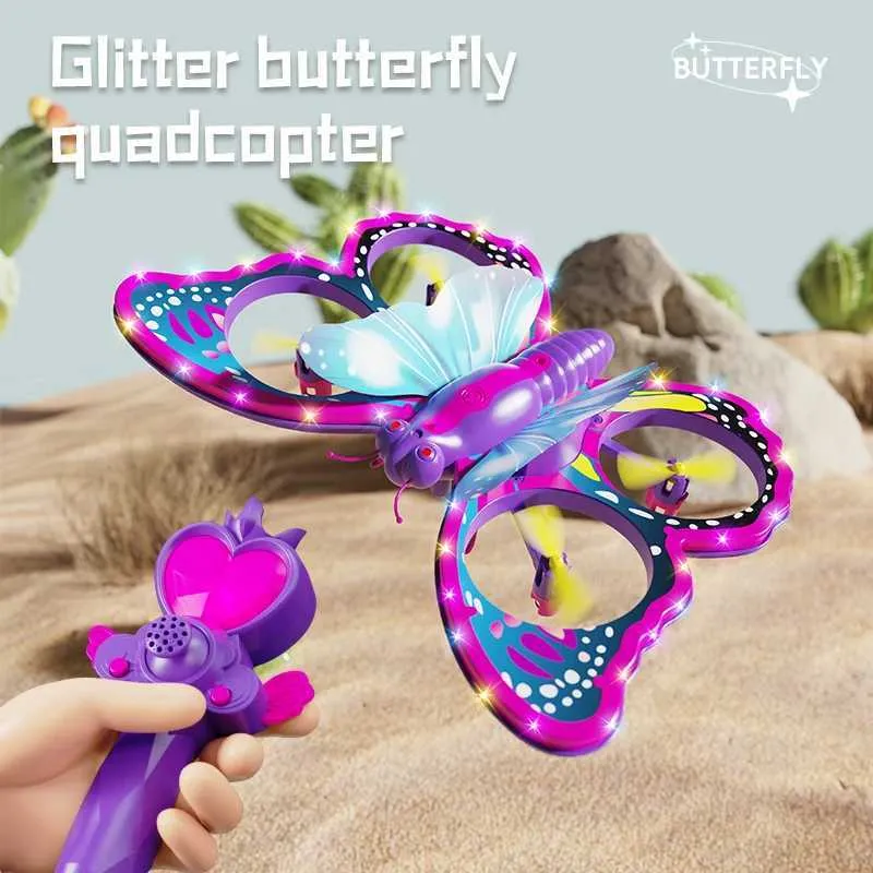 New V40 Glitter Butterfly Remote Control Aircraft, 2.4GHz Gravity ...