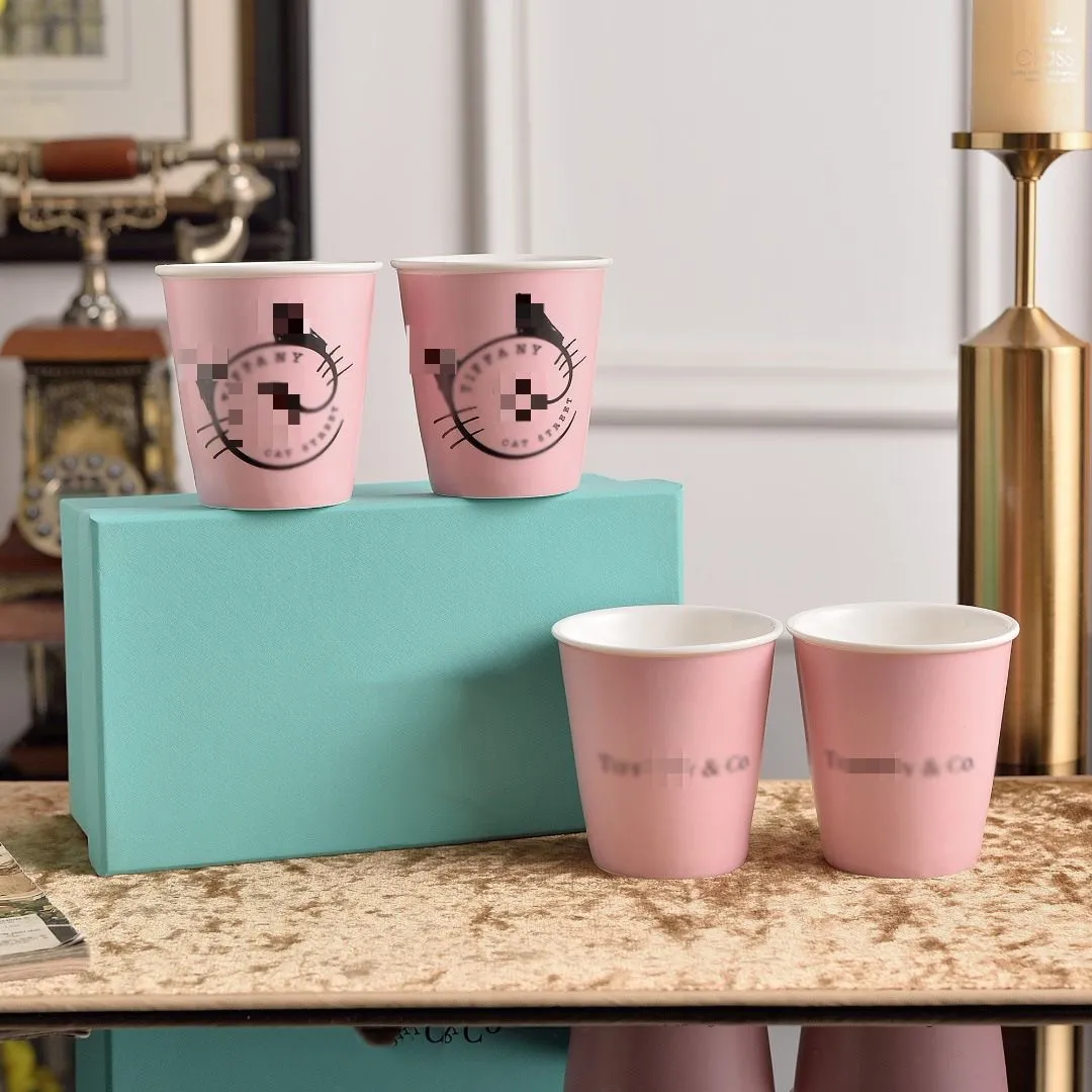 Ceramic Mug Set Luxury Designer Blue Enamel Coated Fine Porcelain ...