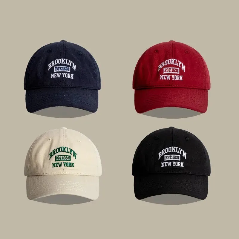 Letter Embroidered Canvas Baseball Cap for Men with Camo Pattern Dome ...
