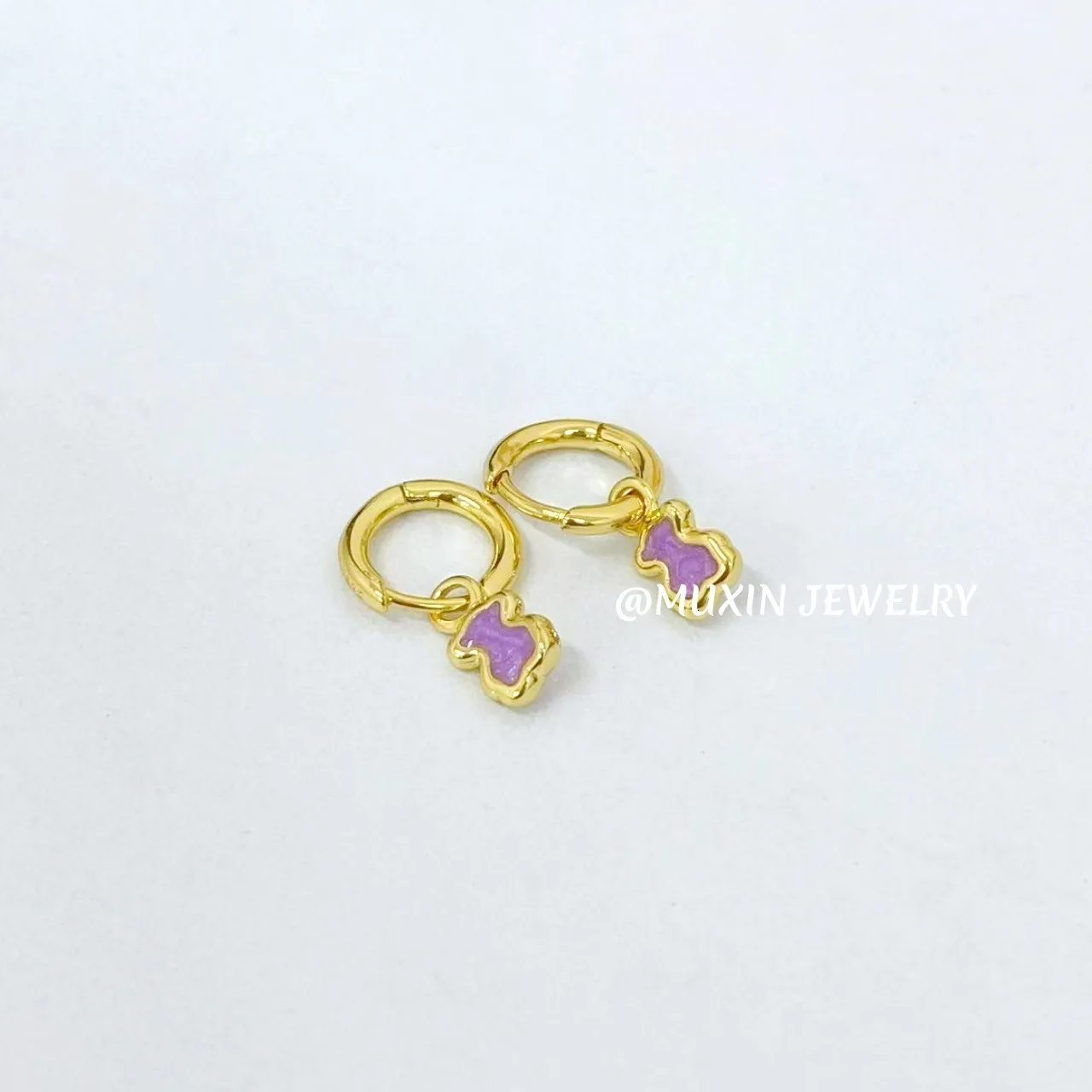 Designer Tousjewelry Spain Xiong Family New Pink Purple Bear 925 Silver ...