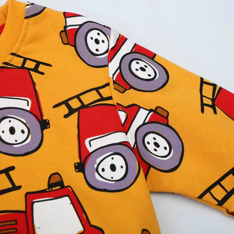 Jumping Meters 27T Boys Girls Hooded Sweatshirts Car Print Long Sleeve ...