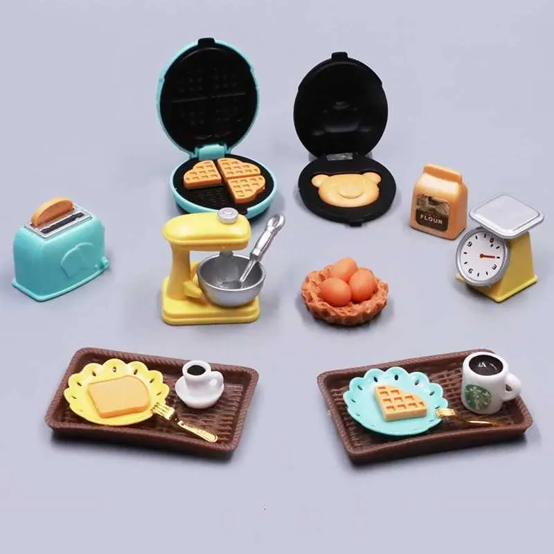 Kitchen Set Doll House Miniature Cooking Set with Rice Cooker Toy ...